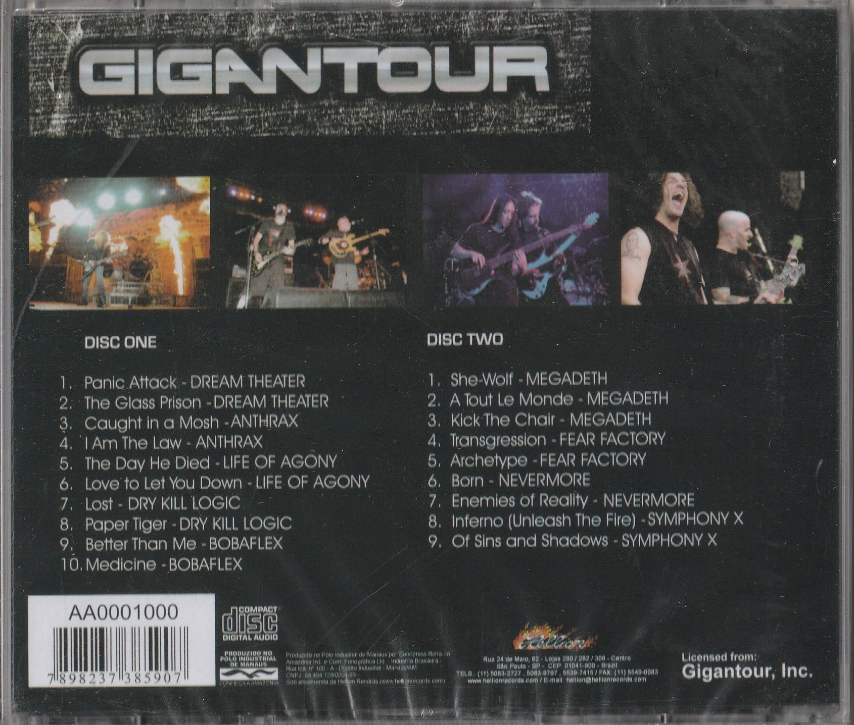 Gigantour - Live 2xCD – skilometal